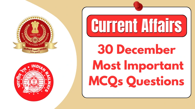 GK Quiz Today, 30 December, 2025: Latest Current Affairs Questions ...